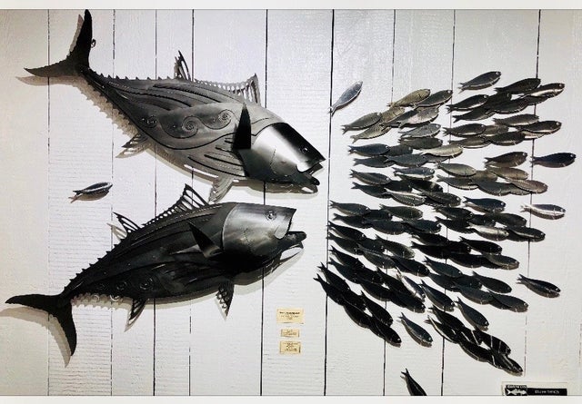Steve Swain - Fish Schools & Wall Mount Sea Life | Frying Pan Gallery